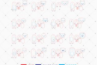 Cute Hanging Animal SVG Bundle · Creative Fabrica