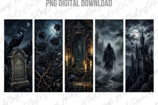 Dark Gothic Horror Halloween PNG Graphic by ArtbyCrystalJennings ...