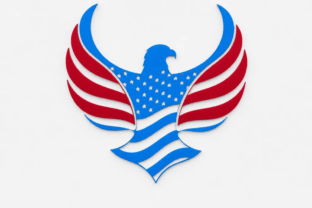 Eagle USA Flag - Laser Cutting Design · Creative Fabrica