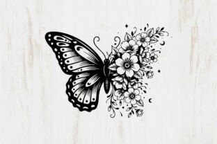 Floral Butterfly Silhouette Collection Graphic by SweetSvg Studio ...