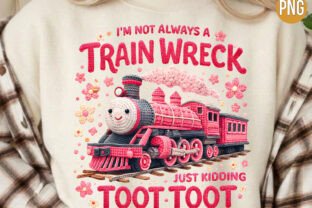 Funny Train Wreck Toot Toot PNG T-SHIRT Graphic by RICH CREATION ...