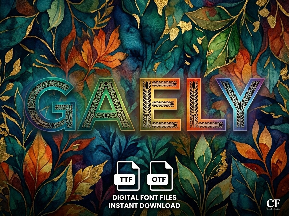 Gaely Font by LINEART3 · Creative Fabrica