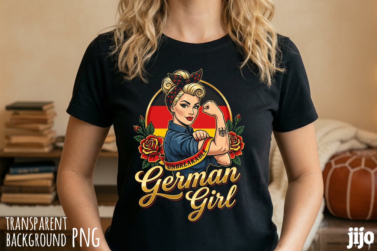 German Girl Unbreakable Flag PNG Graphic by jijopero · Creative Fabrica