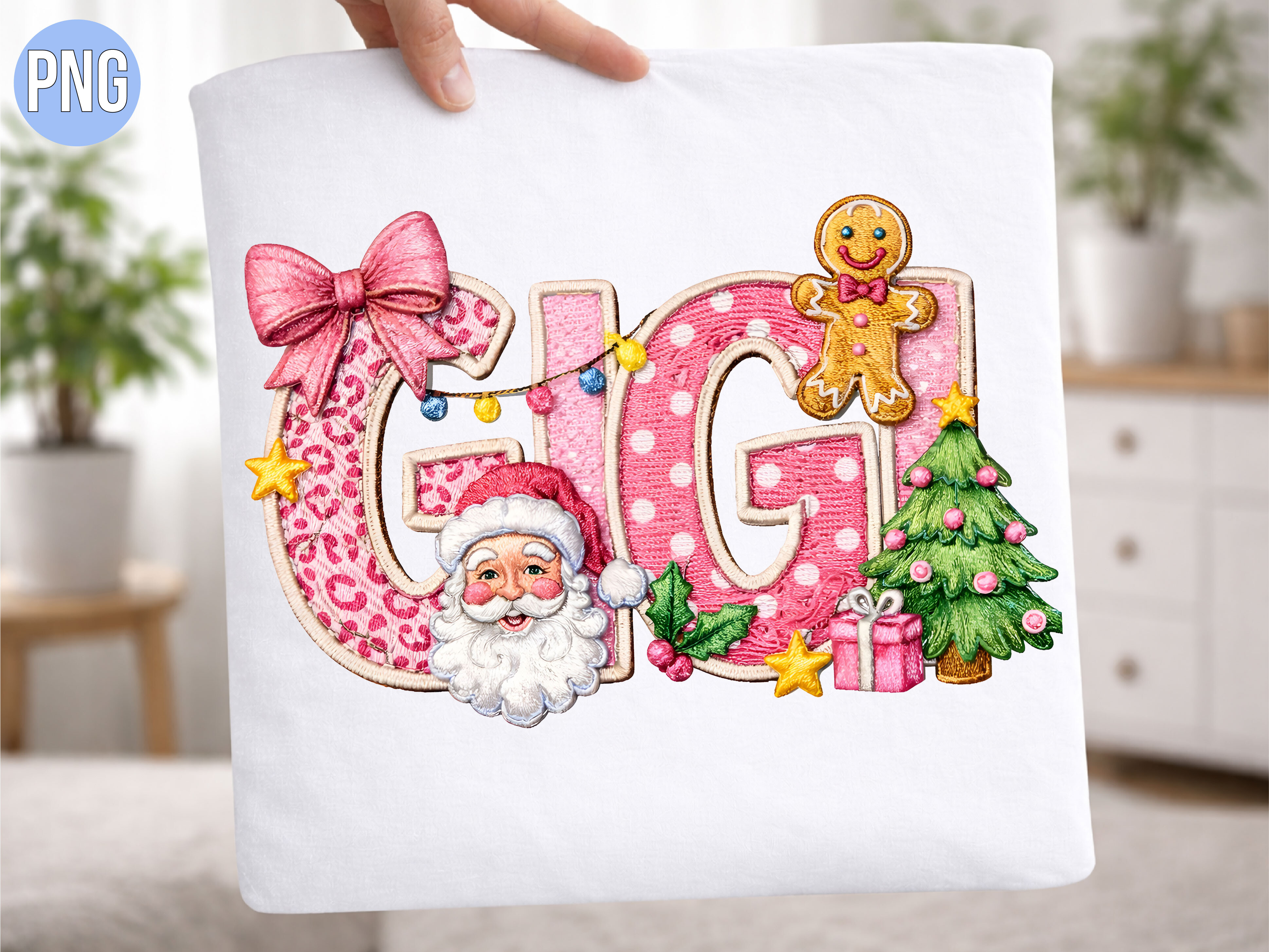 Gigi Christmas Santa Gingerbread PNG Graphic by Moo Prints · Creative ...