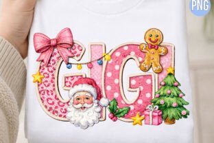 Gigi Christmas Santa Gingerbread PNG Graphic by Moo Prints · Creative ...
