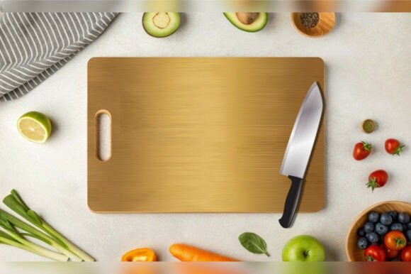Gold Textures Cutting Board Graphic by Magic Creative · Creative Fabrica