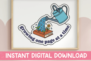 Growing One Page at a Time Book Sticker Graphic by October Second ...