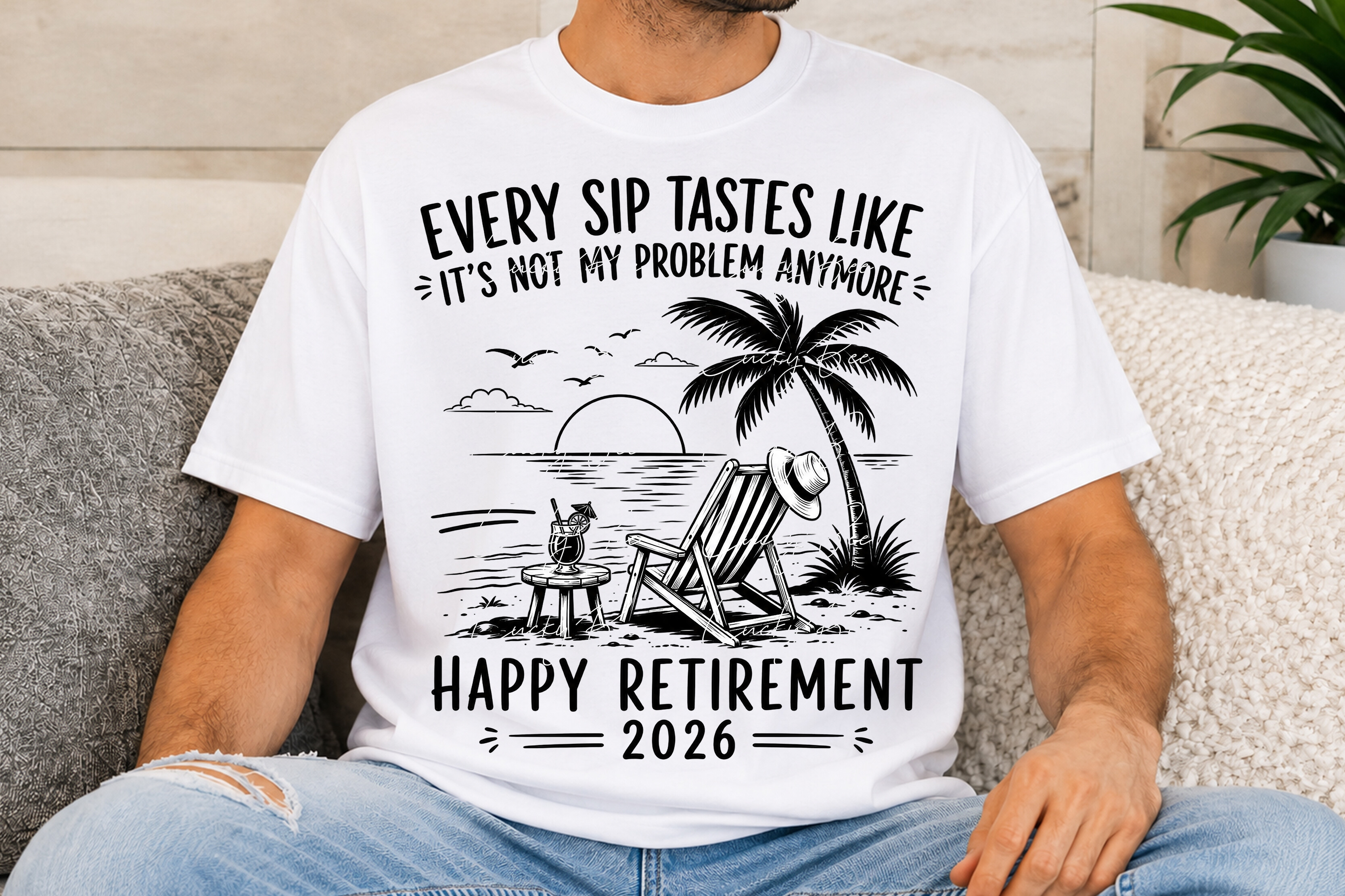 Happy Retirement 2026 PNG, Beach Summer Graphic by Lucky Bee · Creative ...