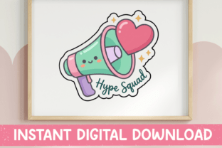 Hype Squad Kawaii Megaphone Sticker Graphic by October Second ...