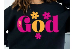 Just God SVG PNG Christian Faith Minimal Graphic by design king 62 ...