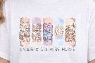 Labor & Delivery Nurse RN Brushstroke Graphic by ArtbyCrystalJennings ...