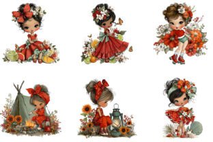 Little Summer Girl Clipart Graphic by king store · Creative Fabrica