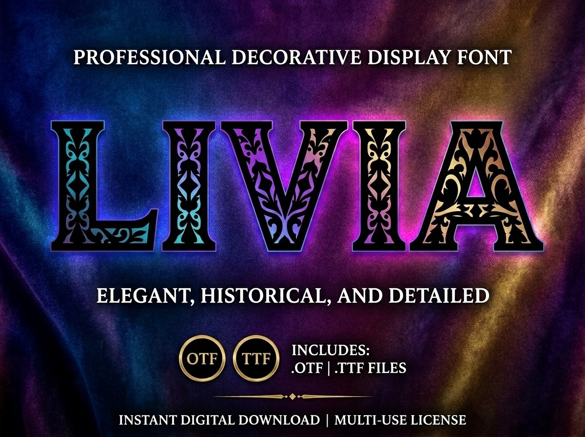 Livia Font by pavel · Creative Fabrica