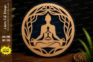 Meditation Mandala Circle Laser Cut Svg · Creative Fabrica