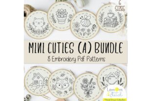 Mini Cuties BUNDLE - Hand Embroidery (a) Graphic by Lemons & Stitch ...