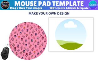 Mouse Pad Canva Template Graphic by Tempvora Magic · Creative Fabrica