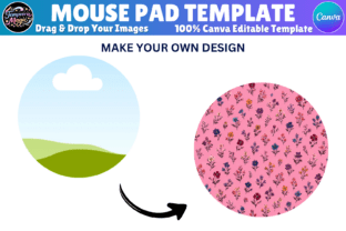 Mouse Pad Canva Template Graphic by Tempvora Magic · Creative Fabrica