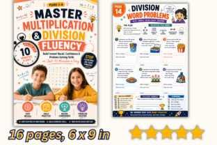 Multiplication & Division Fluency Graphic by Nora as · Creative Fabrica