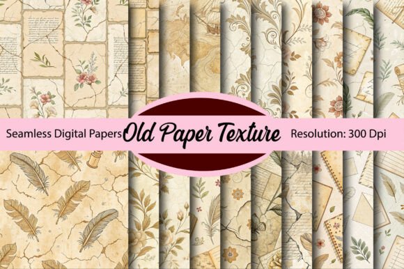 Old Paper Texture Seamless Digital Paper Graphic by Colourful ...