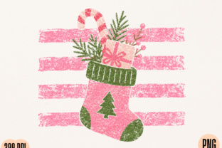 Pink Christmas Stocking PNG Design Graphic by Craftcity · Creative Fabrica