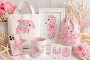 Pink Girly Summer Clipart PNG Bundle Graphic by Hassas Arts · Creative ...