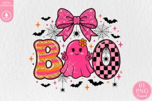 Pink Halloween Boo PNG, Coquette Ghost Graphic by Rose Art · Creative ...