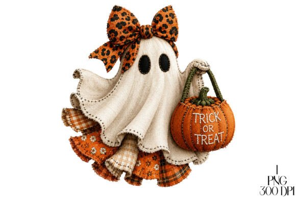 Preppy Fall Ghost PNG Graphic by Digital Dreams · Creative Fabrica