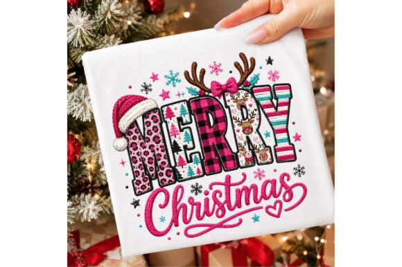 Preppy Merry Christmas Png Graphic by GatewayDesign · Creative Fabrica