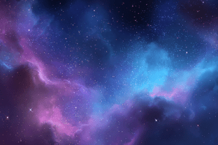 Purple Galaxy Nebula Background Graphic by TheDesignerDesigne ...