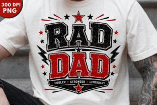 Rad Dad Vintage T-Shirt PNG Design Graphic by Craftoria · Creative Fabrica