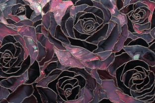 Red Rose Stained Glass Graphic by TheDesignerDesigne · Creative Fabrica