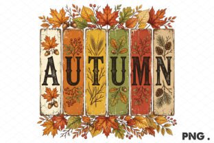 Rustic Autumn Leaves Sign PNG Graphic by cherrydesign · Creative Fabrica