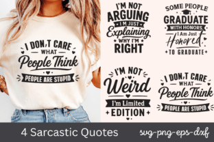 Sarcastic Quotes SVG Bundle 2 Graphic by Styled Stock Mock · Creative ...