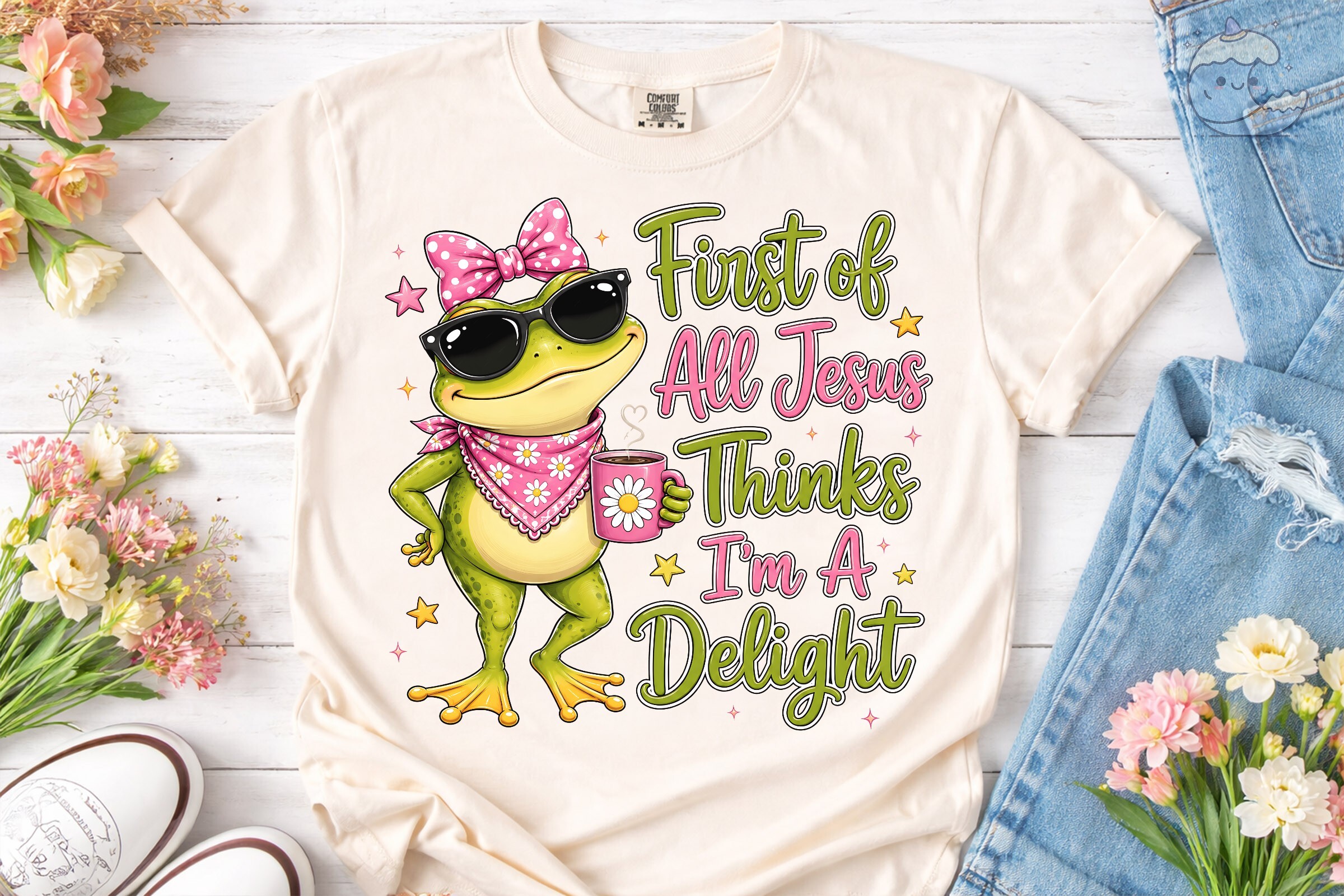 Sassy Frog Jesus Quote PNG Sublimation Graphic by Dreamtidestudio ...