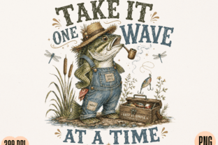 Take It One Wave at a Time PNG Design Graphic by Craftcity · Creative ...