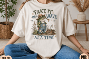 Take It One Wave at a Time PNG Design Graphic by Craftcity · Creative ...