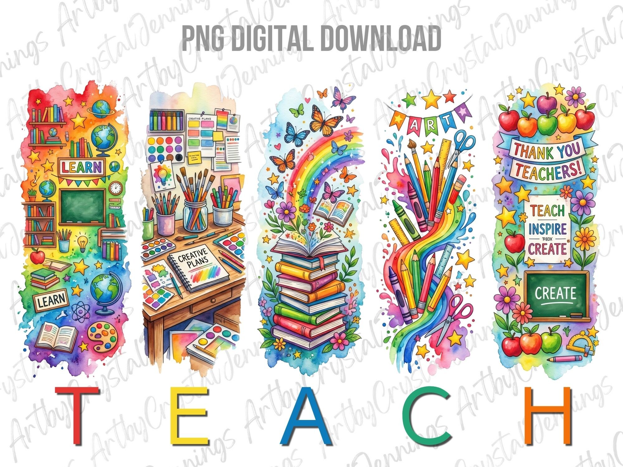 Teacher Appreciation Classroom PNG Graphic by ArtbyCrystalJennings ...