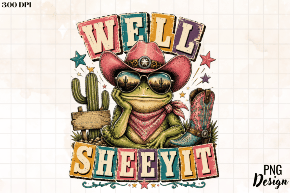 Well Sheeyit Frog PNG Sublimation Graphic by emailtemplate · Creative ...