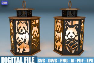 West Highland White Terrier Lantern SVG · Creative Fabrica