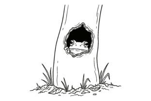 Whimsical Frog Mushroom Coloring Pages Graphic by DESIGN POWER ...