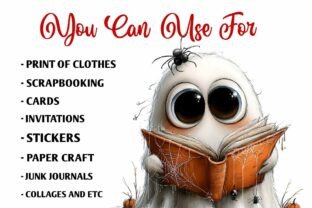 Whimsical Halloween Ghost PNG Graphic by Print Magic · Creative Fabrica
