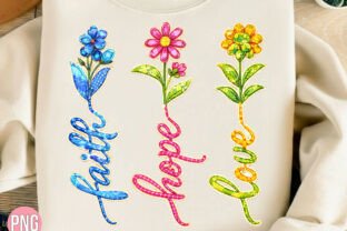 Aith Hope Love Flowers Christian PNG Graphic by Fox Studio · Creative ...