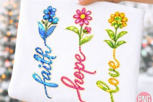 Aith Hope Love Flowers Christian PNG Graphic by Fox Studio · Creative ...