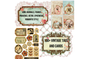 100+Vintage Tags and Cards for Scrapbook Graphic by LucyClever_Stitch ...