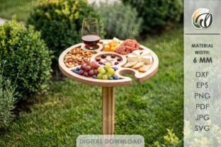 3D Portable Outdoor Table Laser Cut · Creative Fabrica