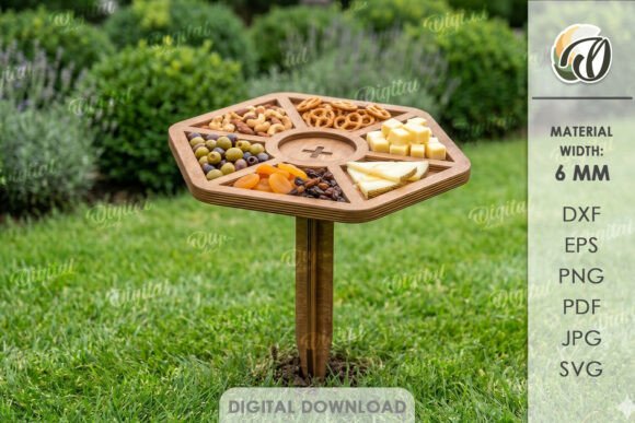 3D Portable Outdoor Table Laser Cut · Creative Fabrica