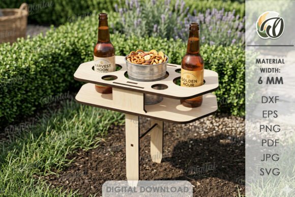 3D Portable Outdoor Table Laser Cut · Creative Fabrica
