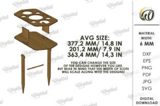 3D Portable Outdoor Table Laser Cut · Creative Fabrica
