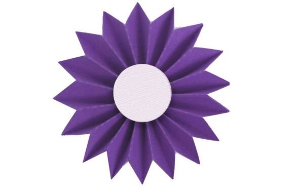 Pleated Accordion 3D Flower Paper Decor · Creative Fabrica