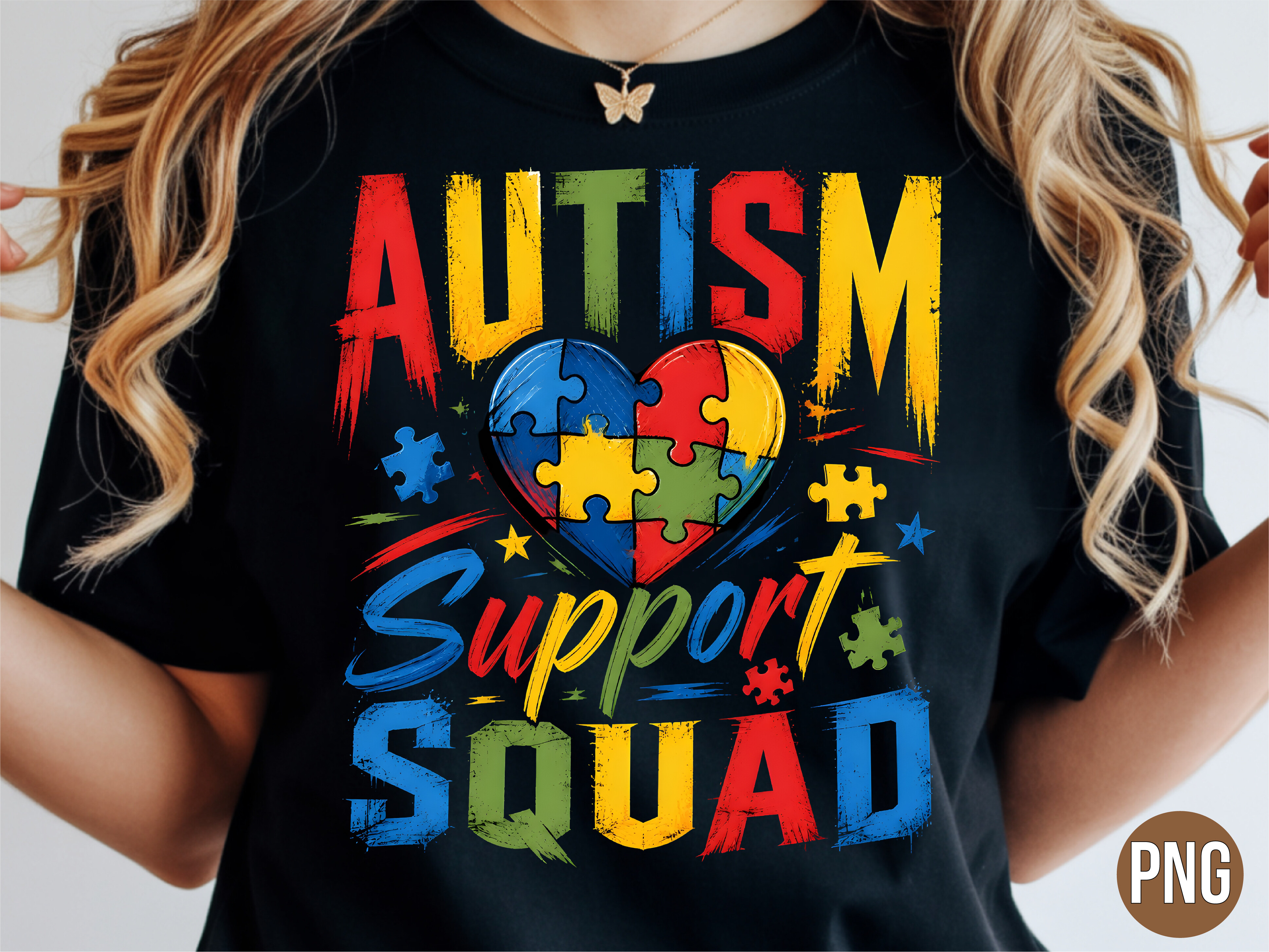 Autism Support Squad Heart Puzzle PNG Graphic by Craft Hunter ...